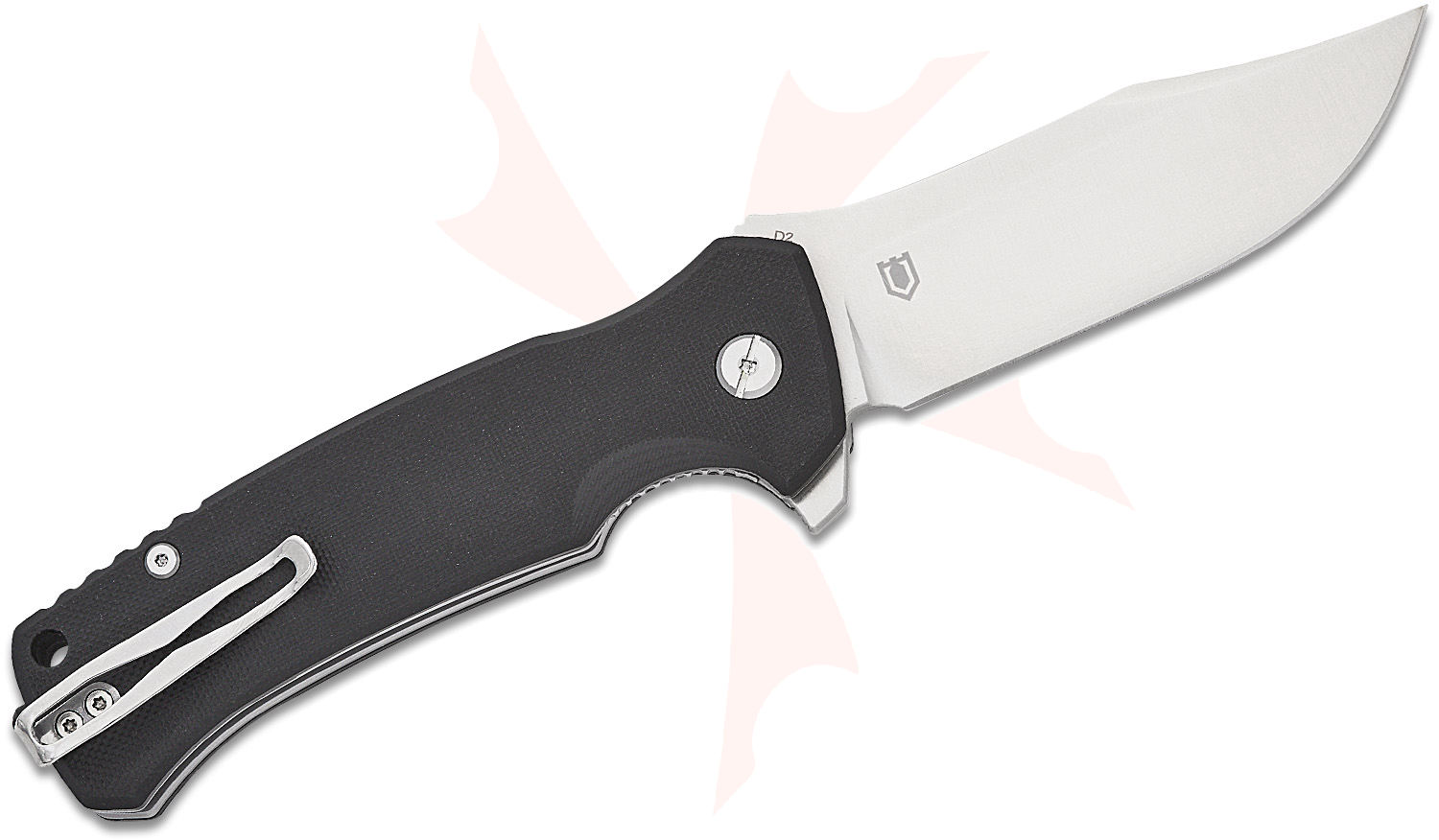 Boker Plus M.E.R.K. 1 Liner Lock Flipper Knife 3.66" D2 Satin Clip Point Blade, Black G10 ...