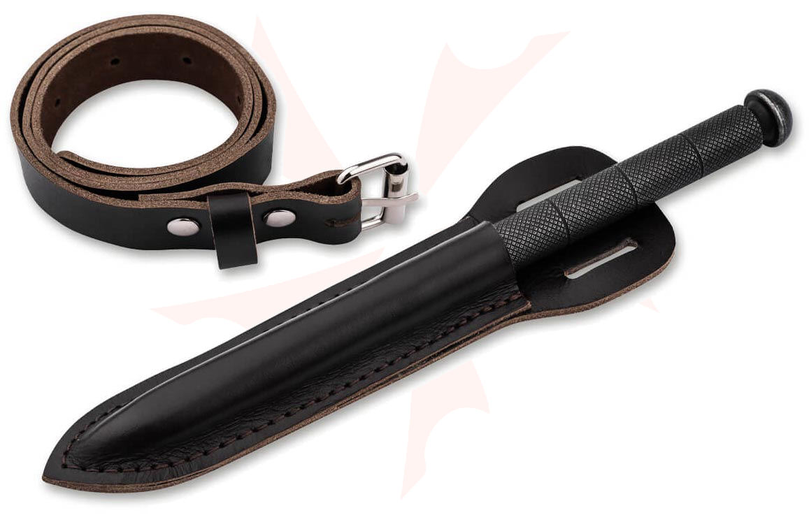 Boker History Knife & Tool Sleeve Dagger 3.5" GCr15 Black Stonewashed ...