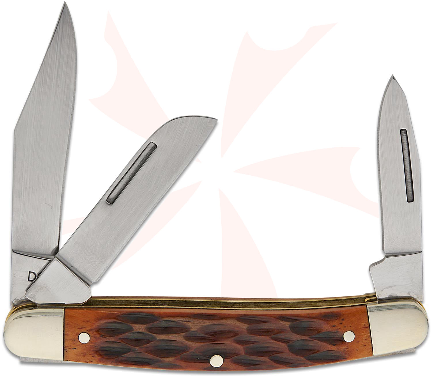 Boker Traditional Series Treebrand Medium Stockman Pocket Knife, Jigged ...