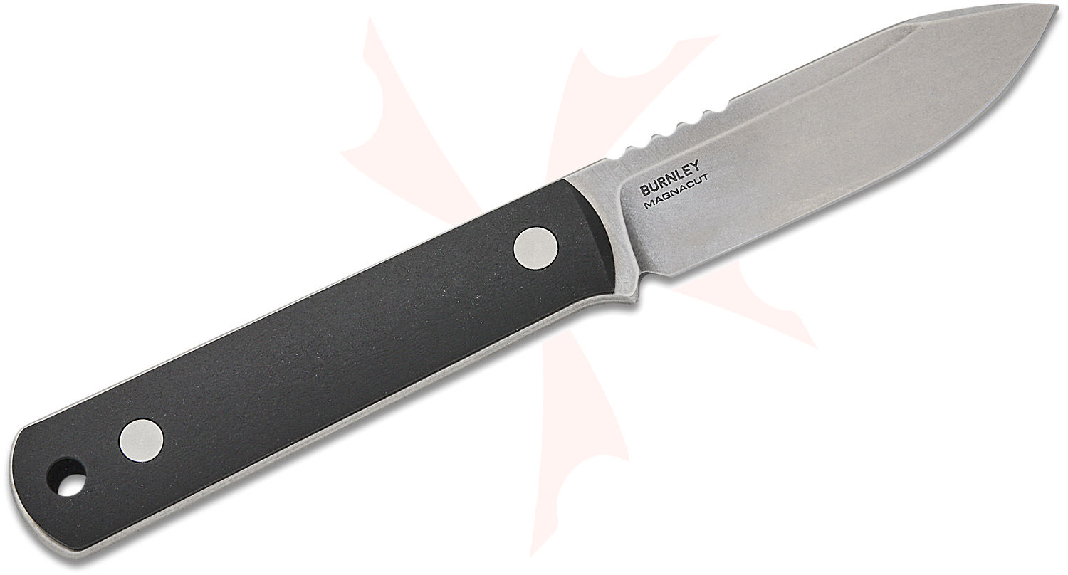 Boker Lucas Burnley BFF Packlite Fixed Blade Knife 2.62" CPM-MagnaCut Stonewashed Drop Point ...