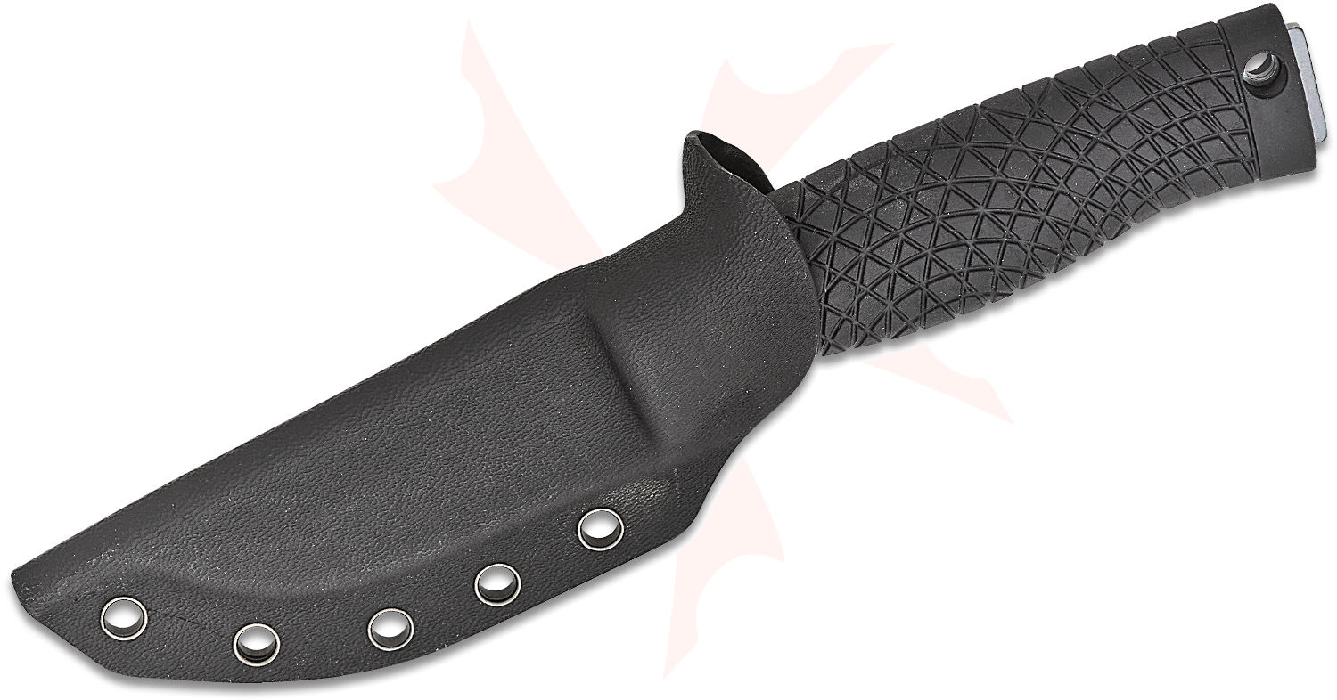 Boker Bronco Naturensöhne MK. I Fixed Blade Knife 3.5" CPM-3V Black Hardur Coated Drop Point ...