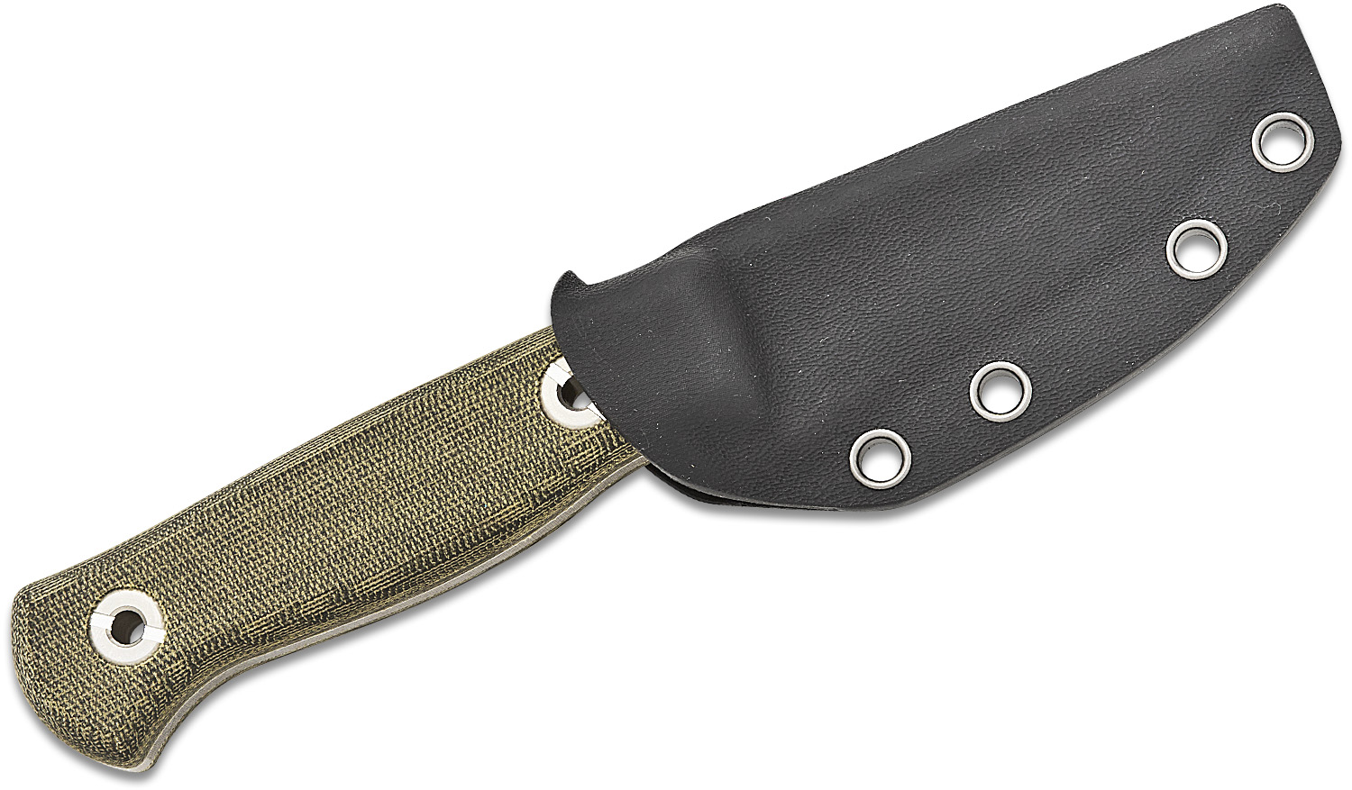 Boker Vigtig vs. Wild Fixed Blade Knife 3.35" MagnaCut Stonewashed Drop Point, Green Canvas ...