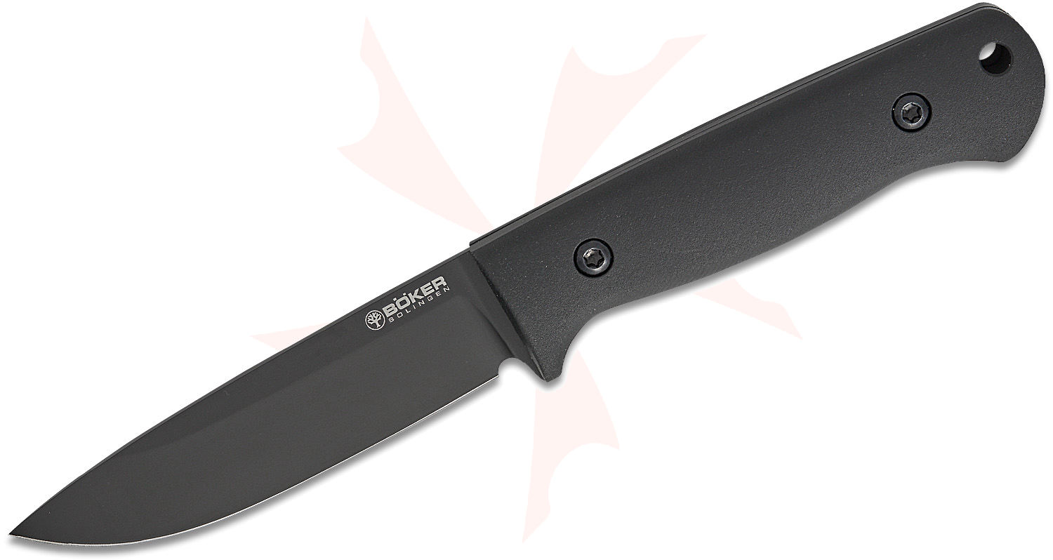 Boker Dutch Bushcraft Knives DBK Bushfriend 2000 Allblack Fixed Blade ...