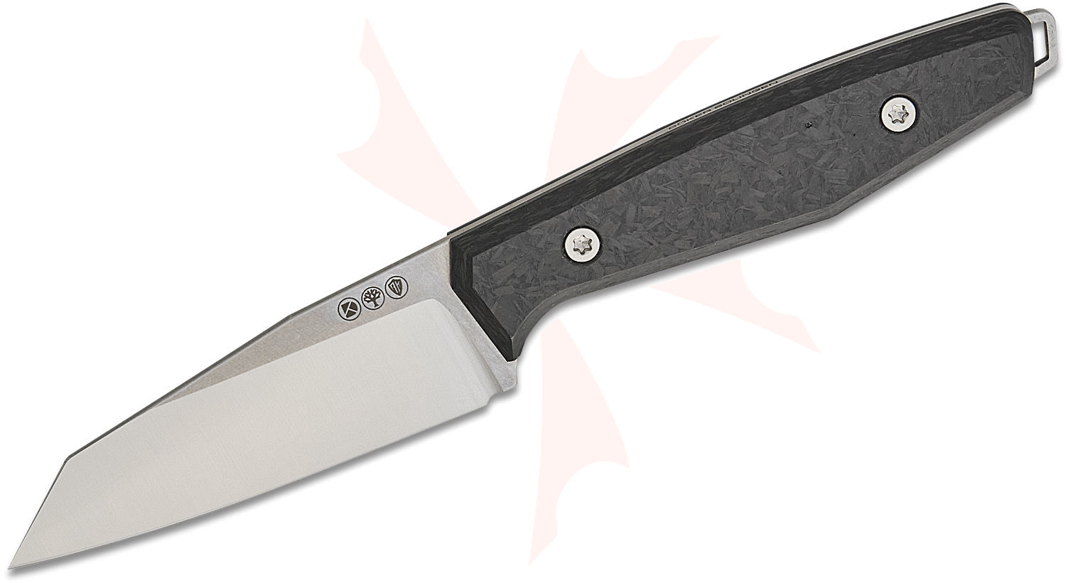 Boker Daily Knives AK1 Fixed Blade Knife 3.07" MagnaCut Satin Reverse Tanto, Carbon Fiber ...