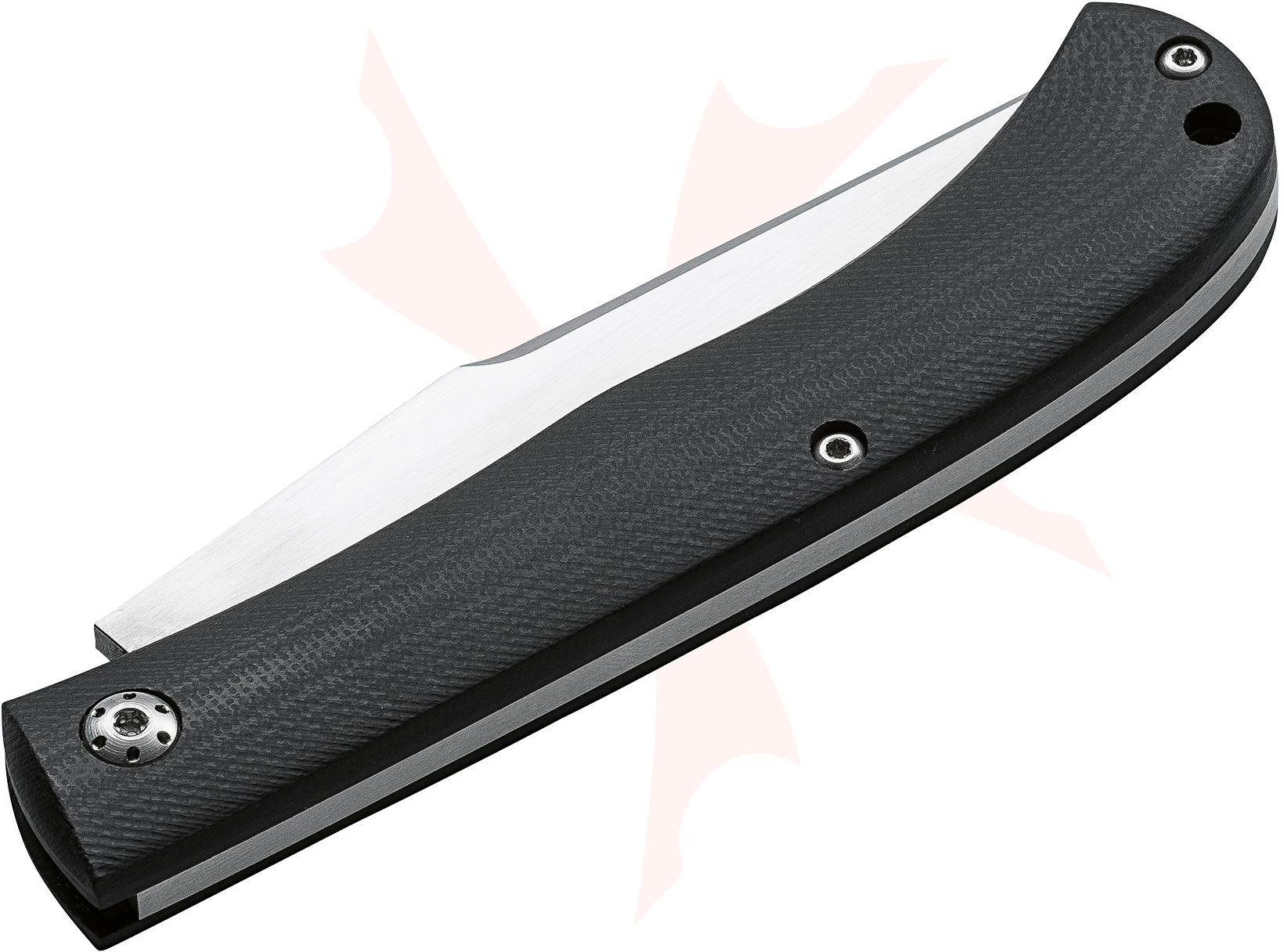 Boker Plus Slack Pocket Knife 3.25" VG10 Satin Blade, Black G10 Handles ...