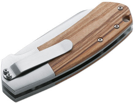 Boker Arctos 42 Jens Anso Folding Knife 2-7/8" N690BO Blade, Olive Wood ...