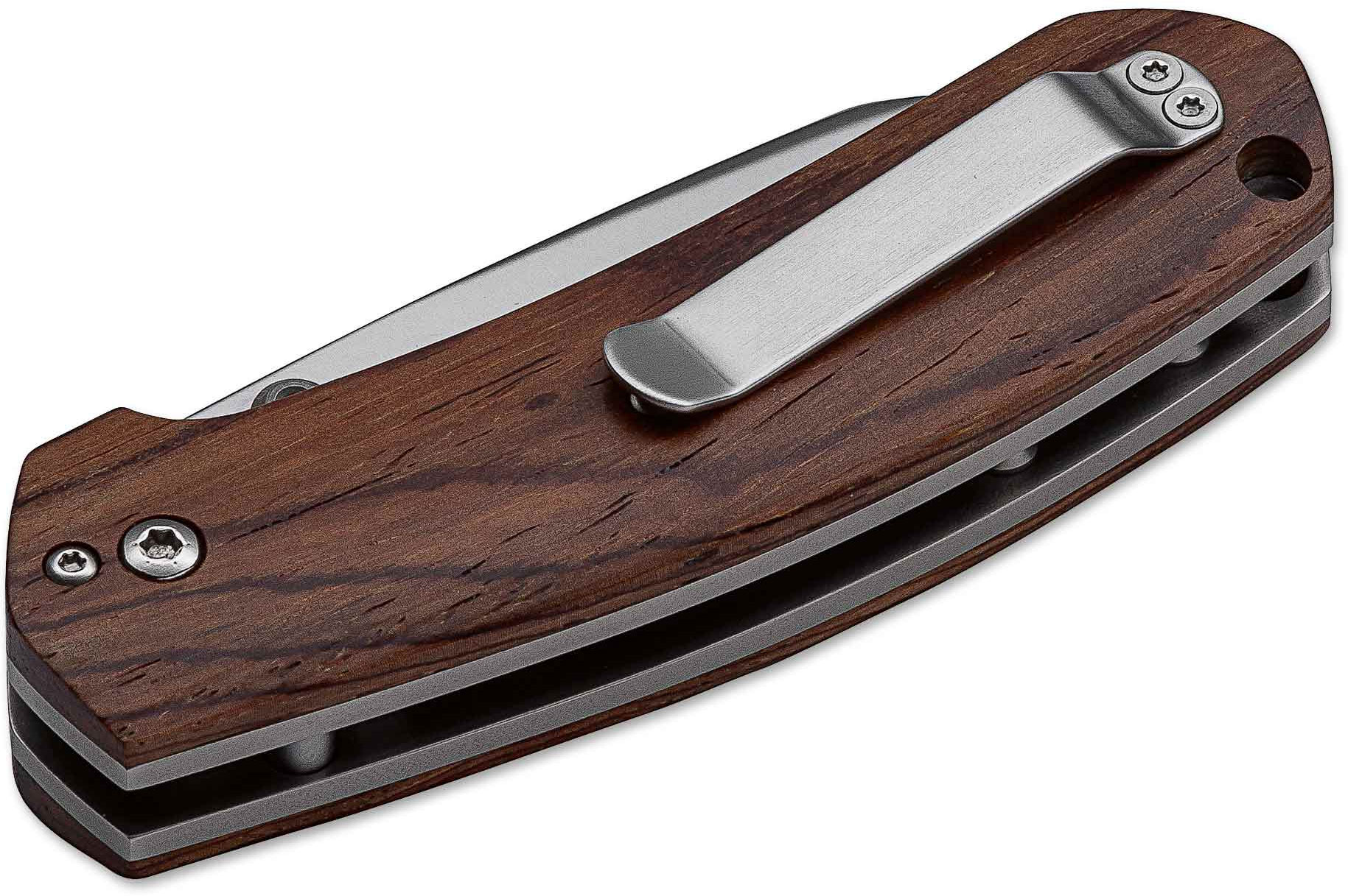 Boker Jens Anso Arctos Folding Knife 2.8" N690 Satin Blade, Cocobolo ...