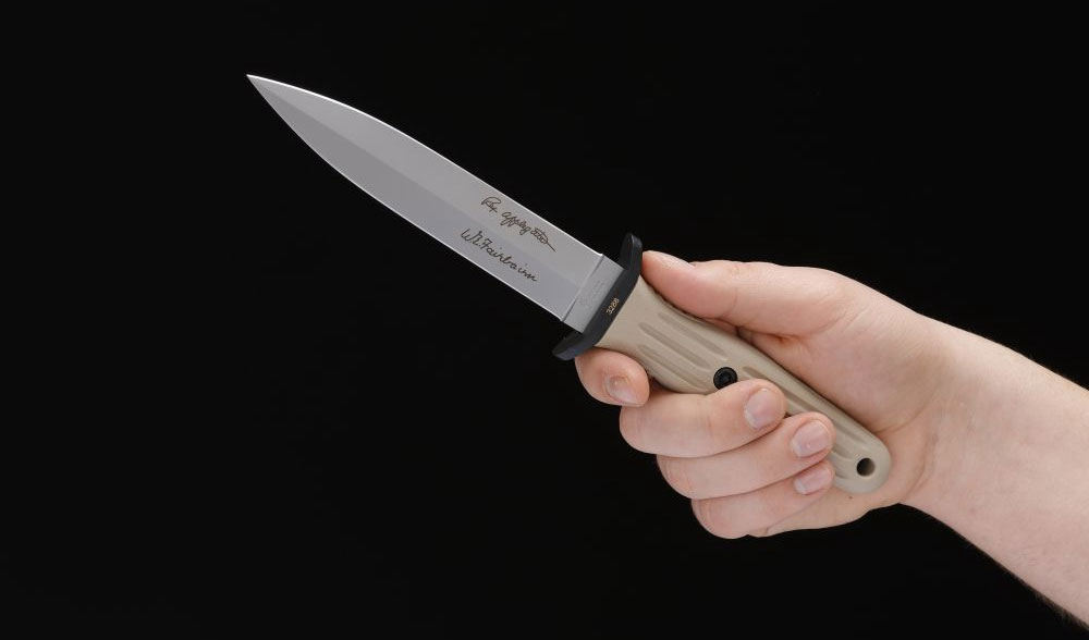 Boker Applegate-Fairbairn A-F Dagger 6" Blade, Desert Tan Delrin ...