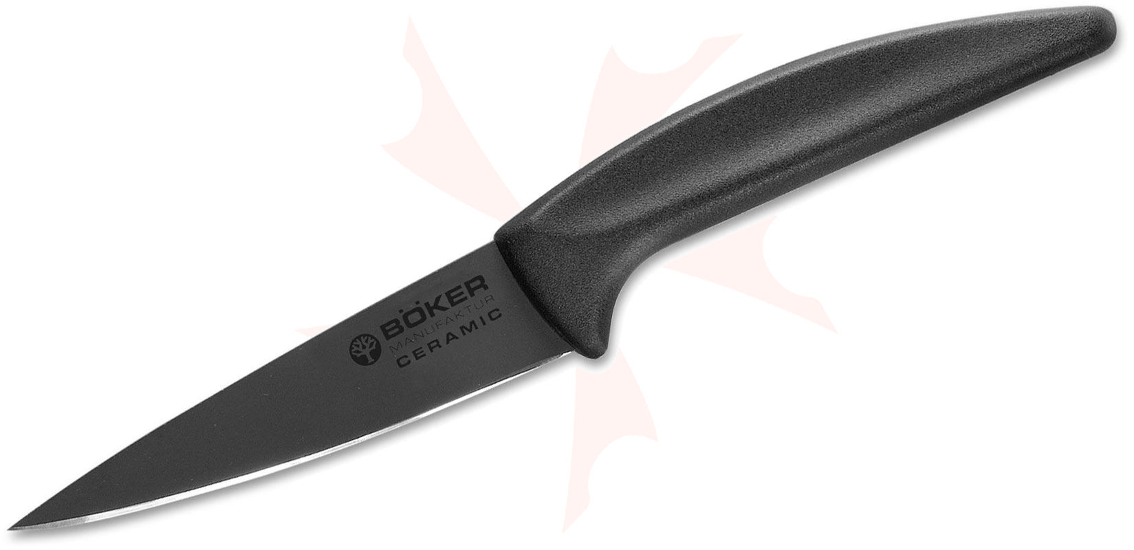 Boker Ceramic Paring Knife 3.375" Black Blade, Delrin Handle ...
