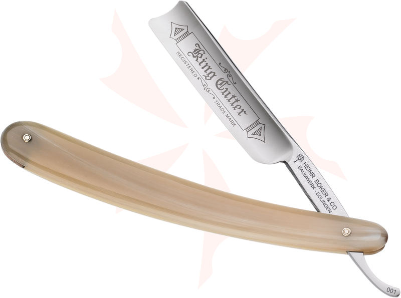 Boker "King Cutter" Straight Razor 5/8" Carbon Steel Blade, Buffalo ...