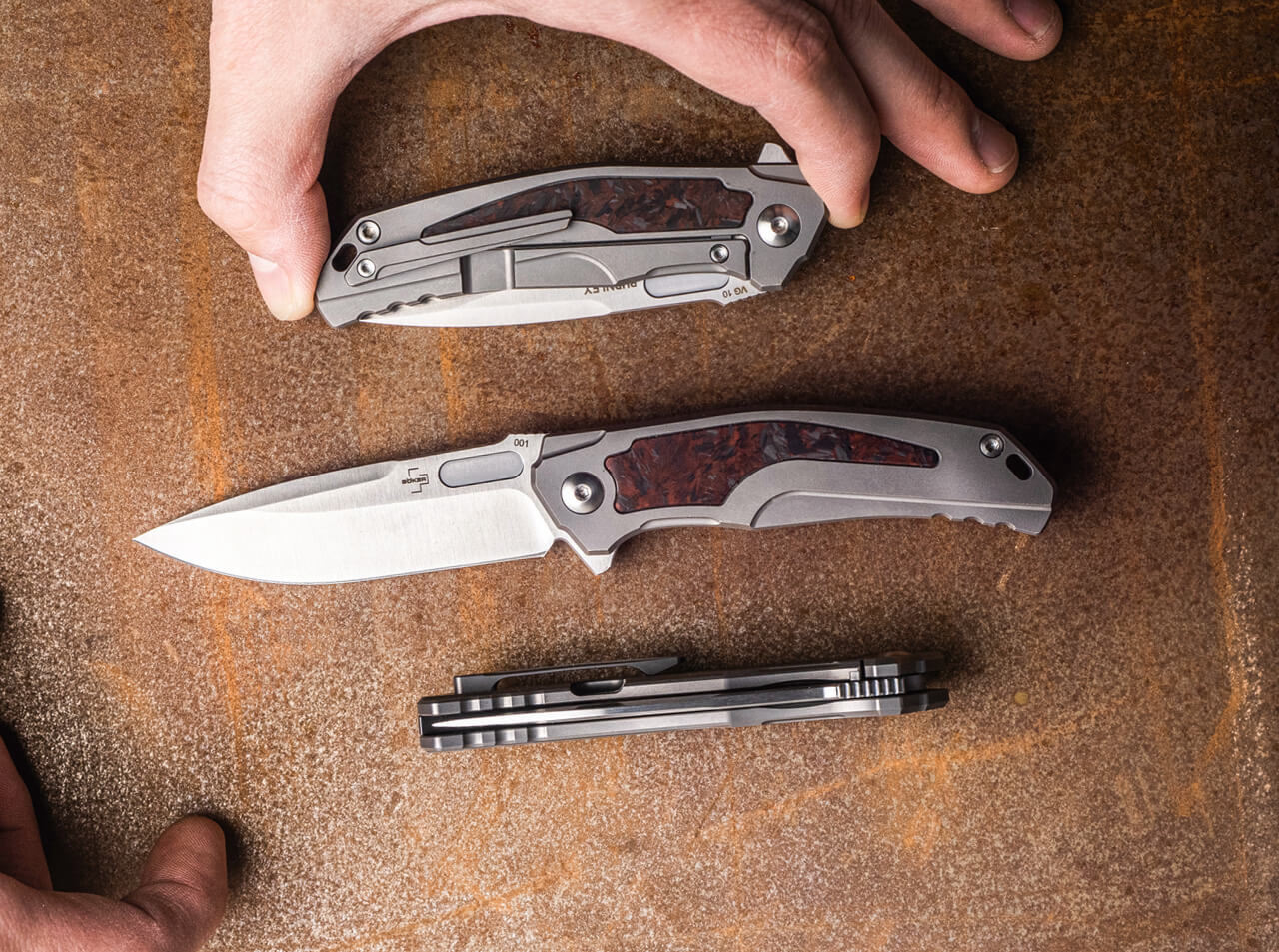 Boker Plus Burnley Aphex Mini Flipper Knife 2.99" VG-10 Satin Drop ...