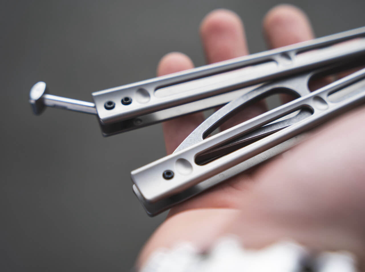 Boker Plus Papillon Trainer Butterfly Knife 4.49" Stonewashed ...