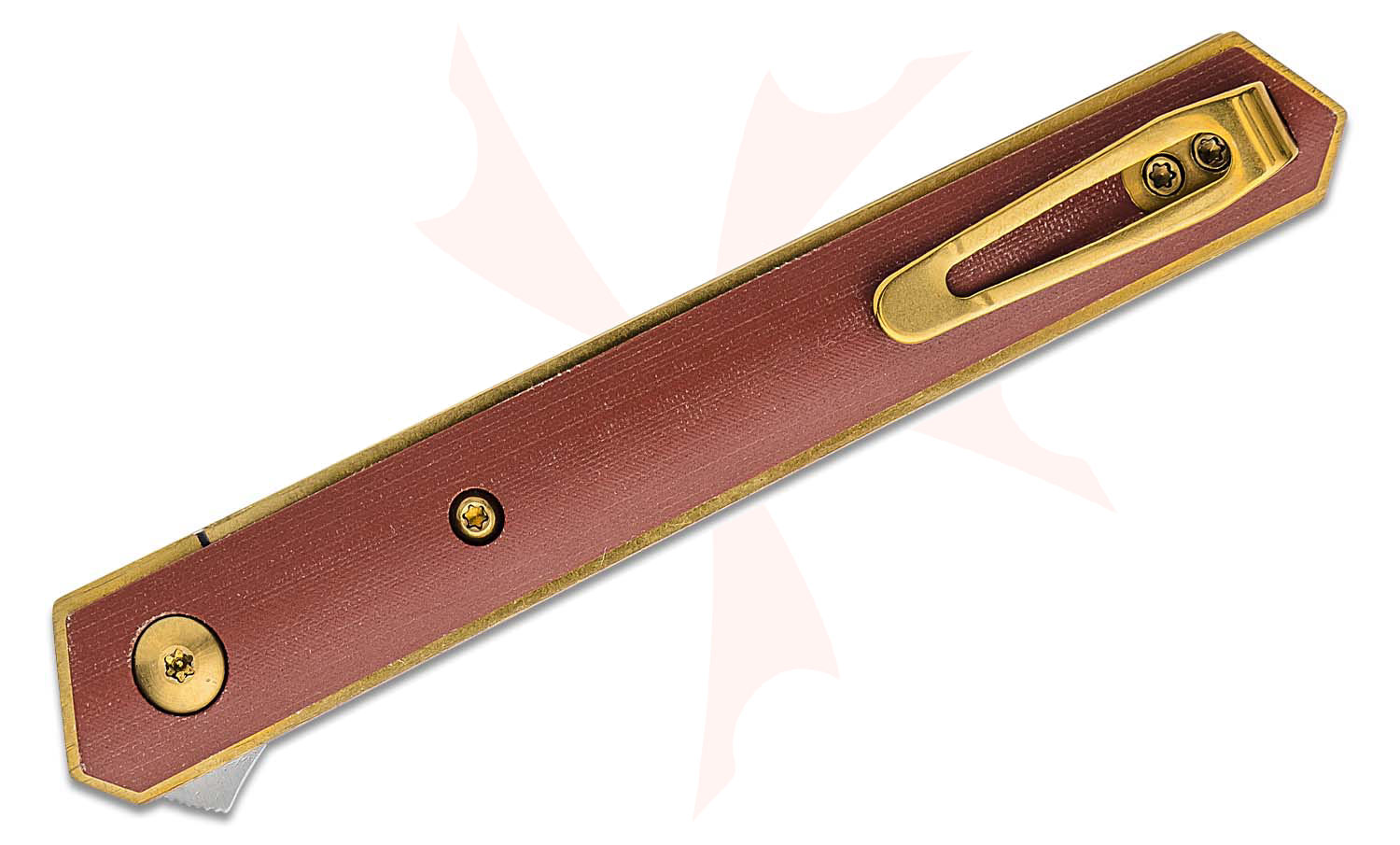 Boker Plus Burnley Kwaiken Air Mini Flipper Knife 3.07" CPM-S35VN Satin Blade, Red Micarta ...