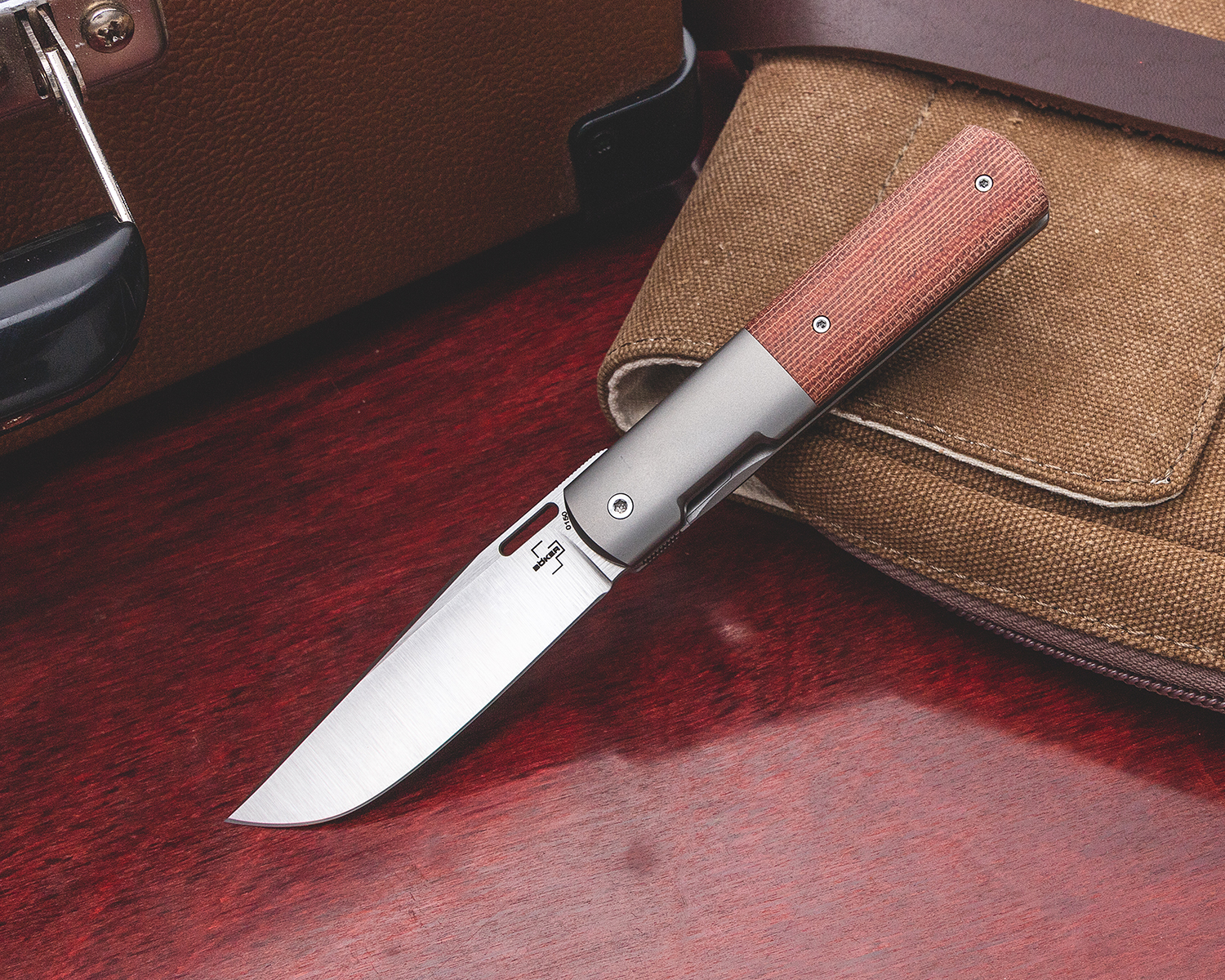 Boker Plus by Reate Zinker Urban Barlow Front Flipper Knife 2.95" K390 ...