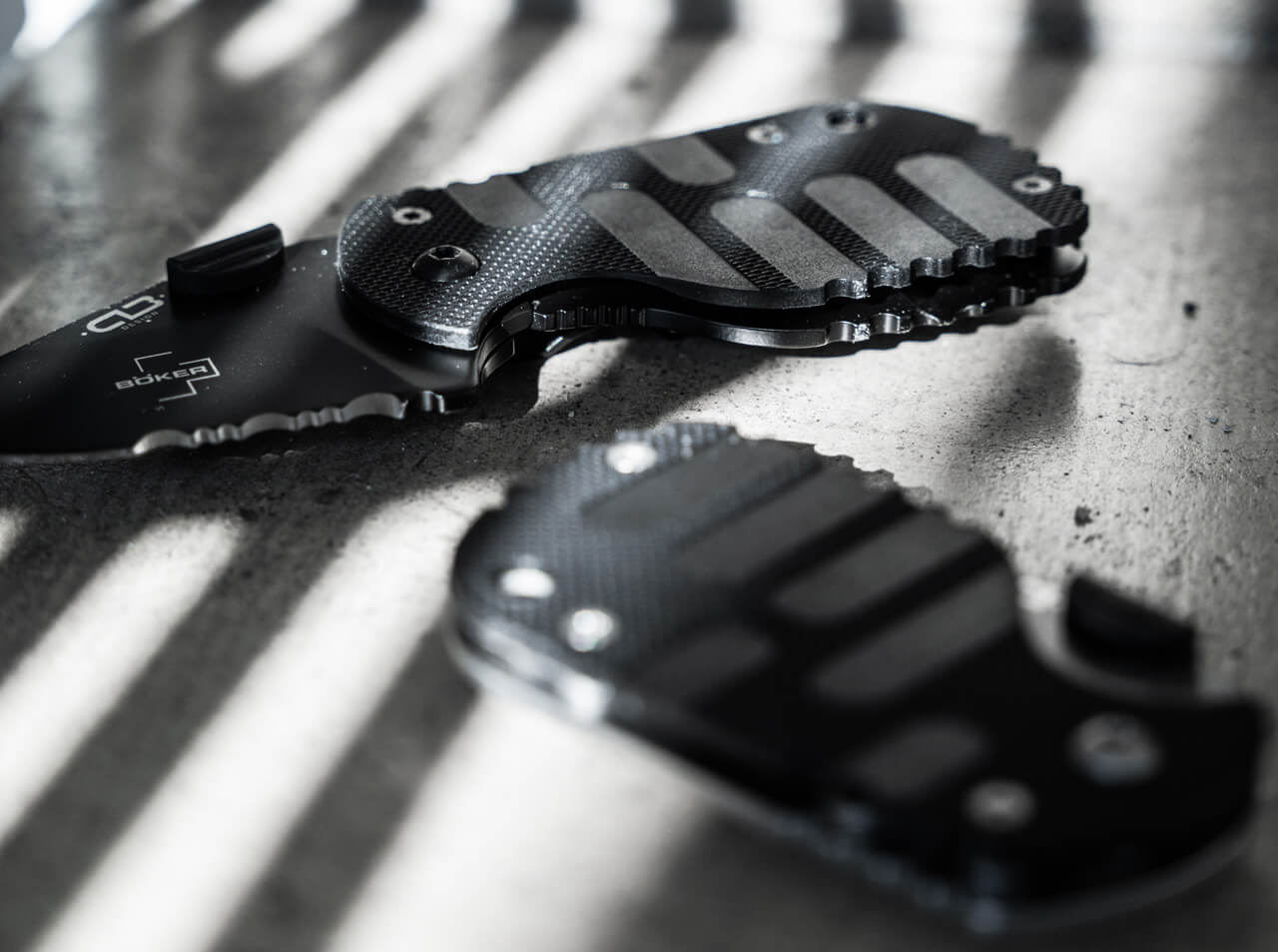 Boker Plus CLB Subcom 2.0 Folding Knife 2.28" D2 Black Combo Clip Point ...