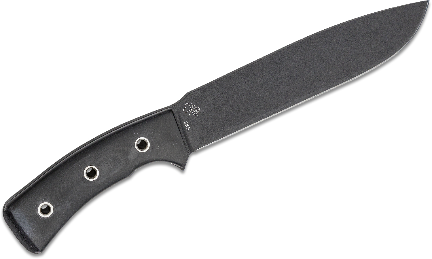 Boker Plus Komondor Fixed Blade Knife 7.64" SK-5 Black Drop Point ...