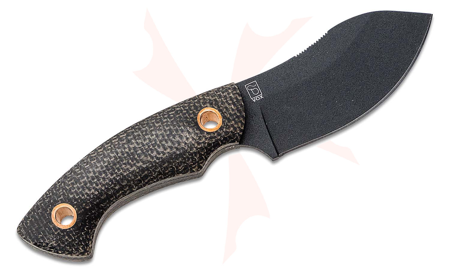 Boker Plus Vox Nessmi Pro Fixed Blade Knife 2.76" D2 Black Nessmuk ...