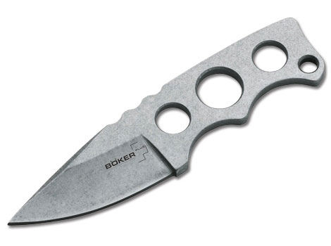 Boker Plus VoxKnives Mega Mini Neck Knife 2" 440C Blade, Kydex Sheath ...