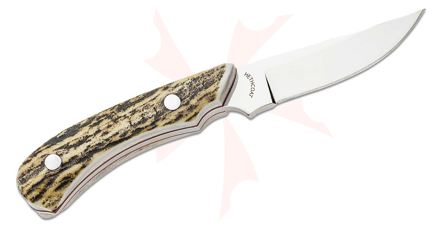Boker Plus Cowboy Crossdraw Fixed 3.25" Blade, Stag Handles, Don ...