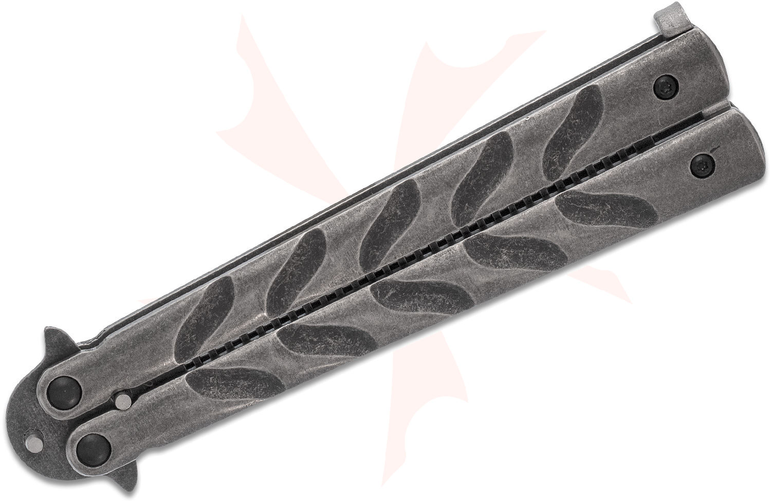 Boker Magnum Balicomb Butterfly Style Comb, Dark Stonewashed, Stainless ...