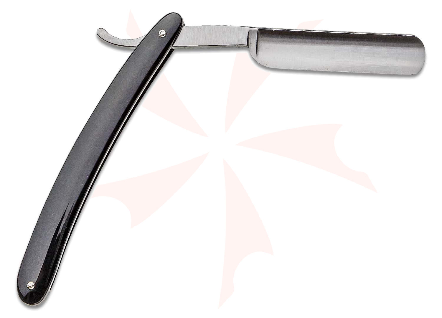 Boker Classic Straight Razor 5/8" Round-Head Stainless Blade, Black ...