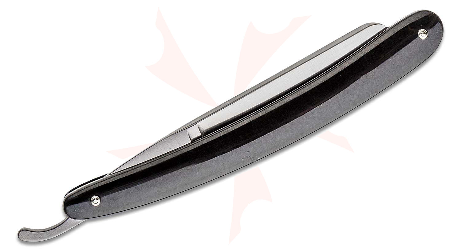 Boker Classic Straight Razor 5/8" Round-Head Stainless Blade, Black ...