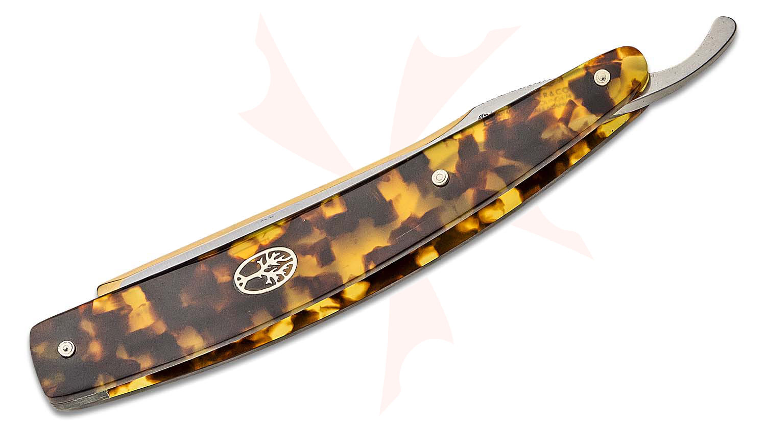 Boker Tortoise 2.0 Straight Razor 6/8" O-1 Carbon Steel Blade, Square ...