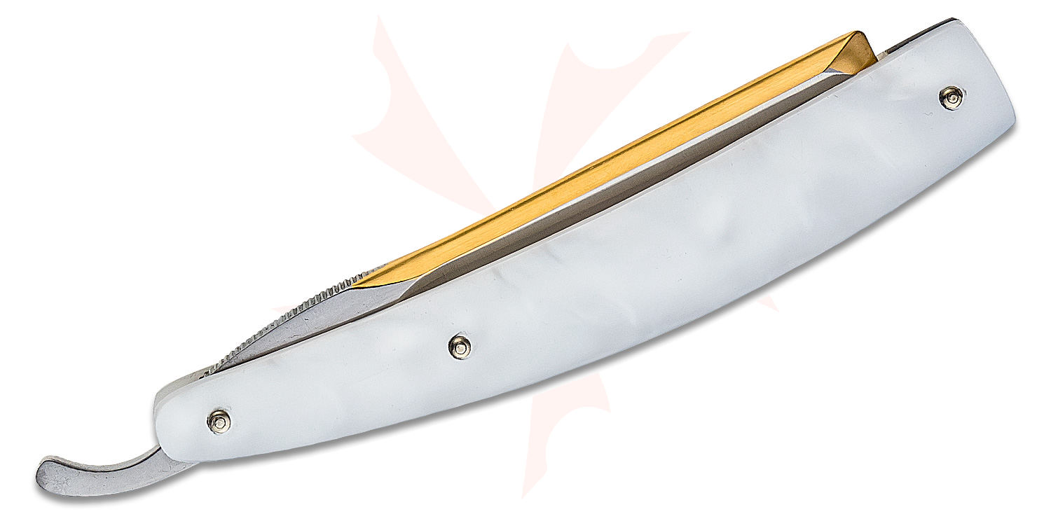 Boker Mother of Pearl 2.0 Straight Razor 6/8" O-1 Carbon Steel Blade ...