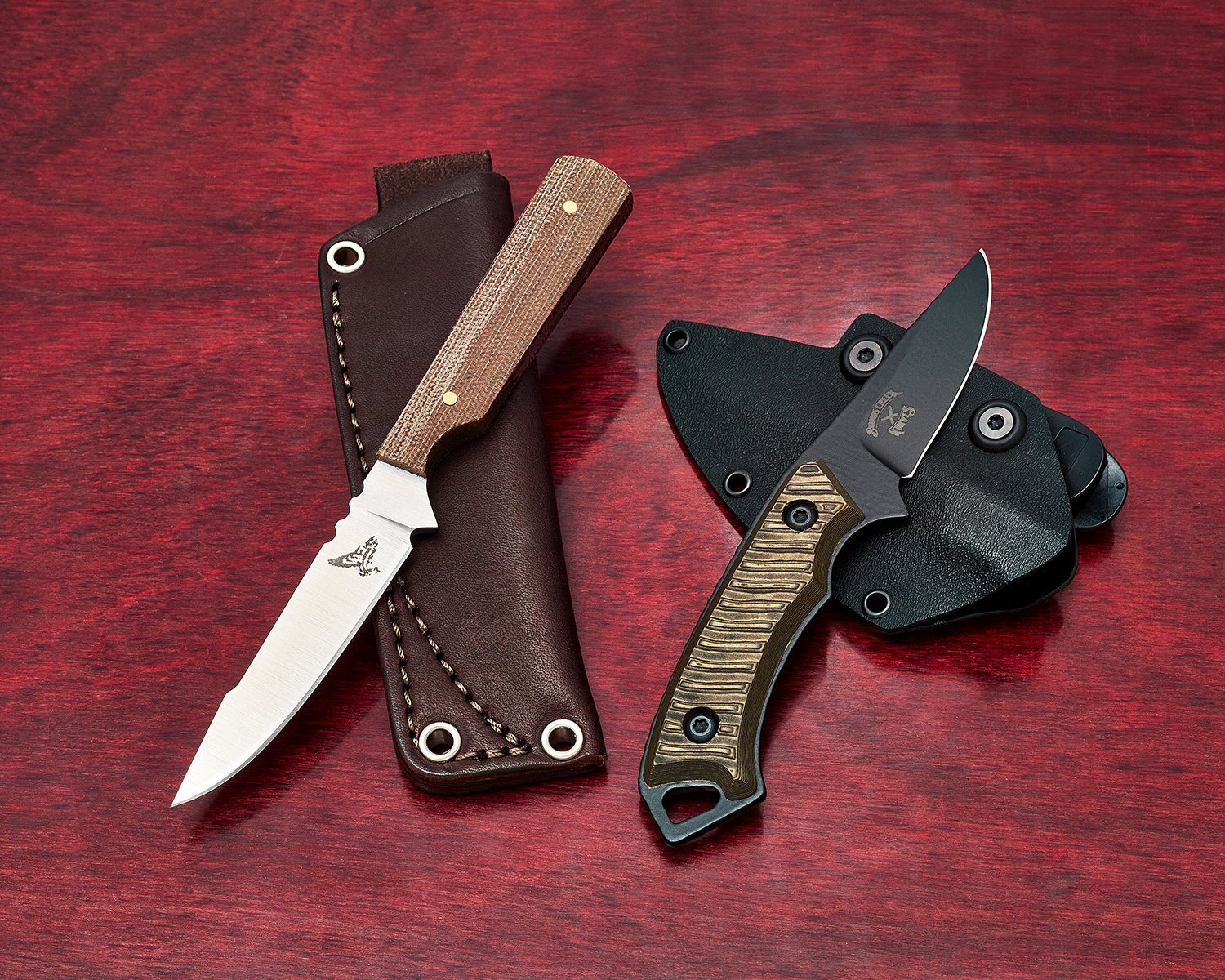 Bonds Creek Knives Fin and Feather Flat Ground Fixed Blade Knife 3.625 ...