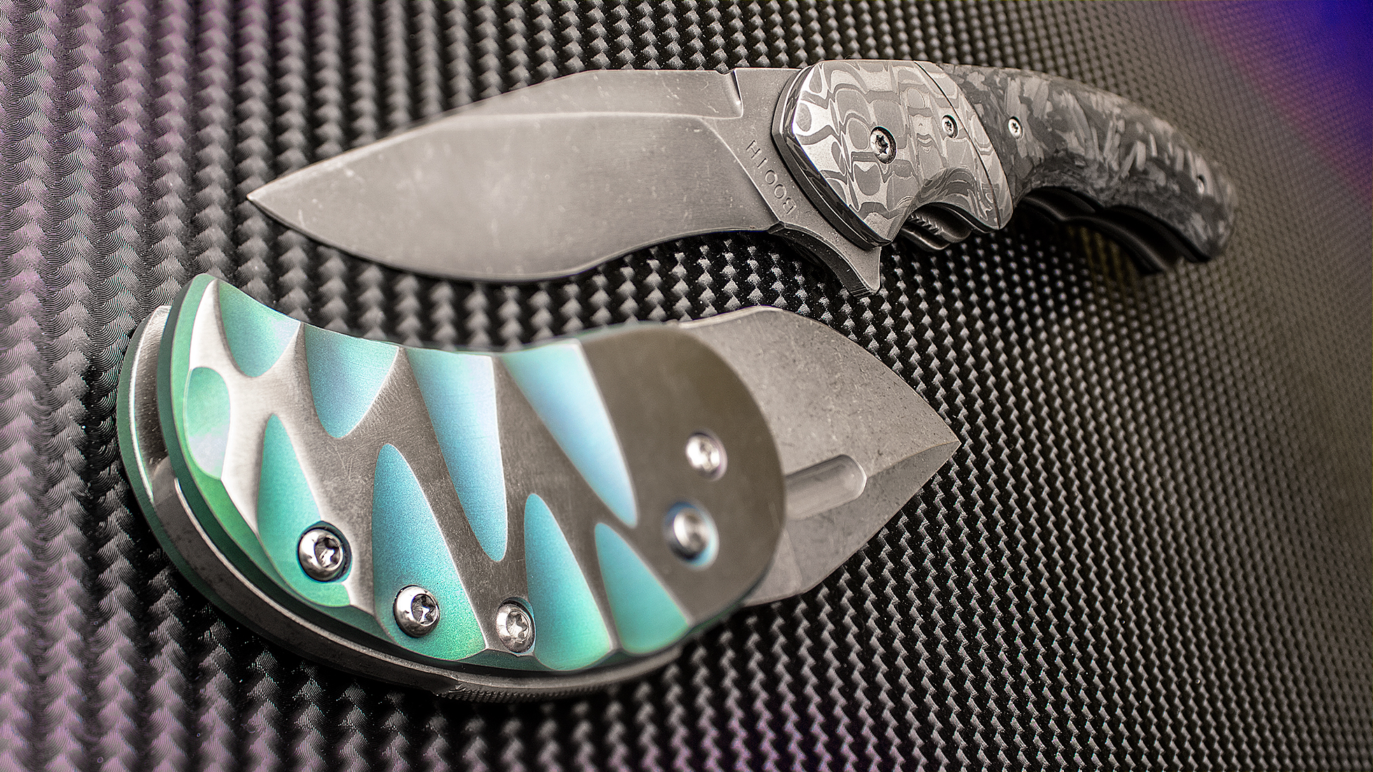 Philip Booth Custom Minnow AUTO 1.625" 154CM Recurve Tanto Blade ...