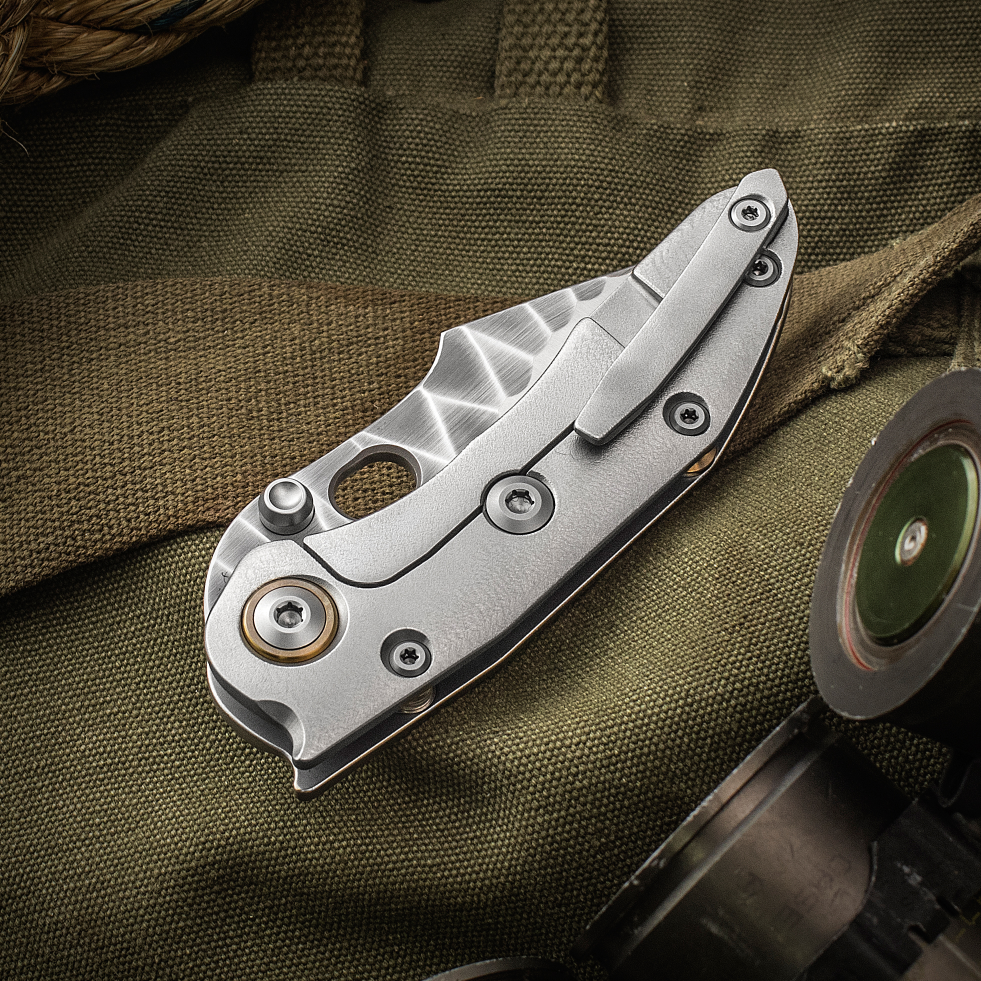 Borka Blades Custom Mini Stitch Folding Knife 3.25" M390 Borka ...