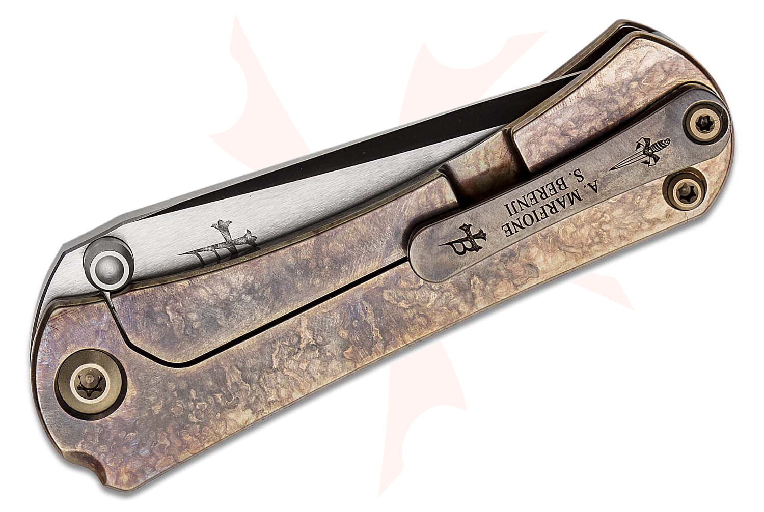 Borka Blades/Marfione Custom Knives SBTF Folding Knife 3.25" M390 ...