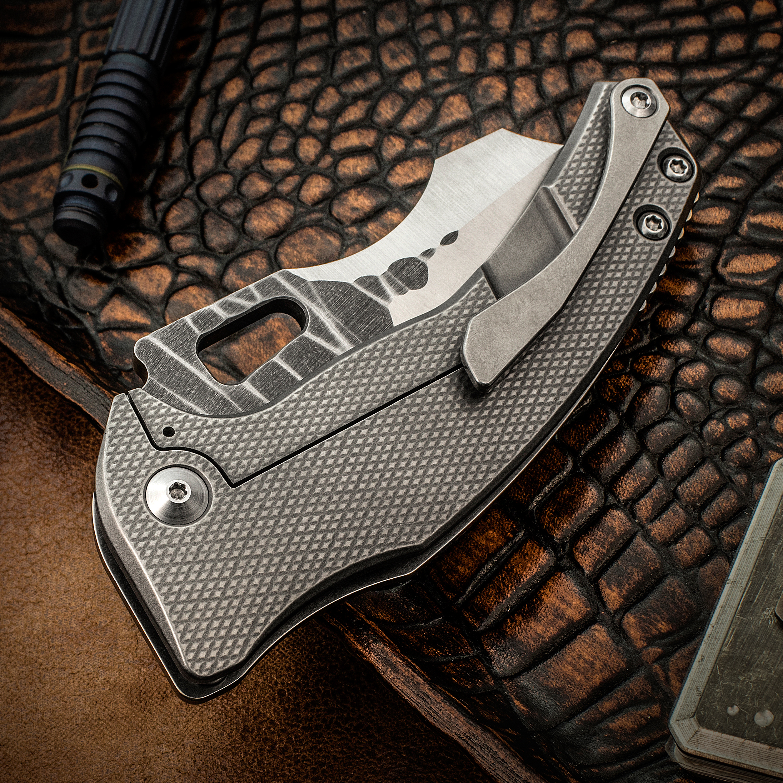 Borka Blades/Mike Bond Custom Collaboration Folding Knife 3.75" CPM-154 ...