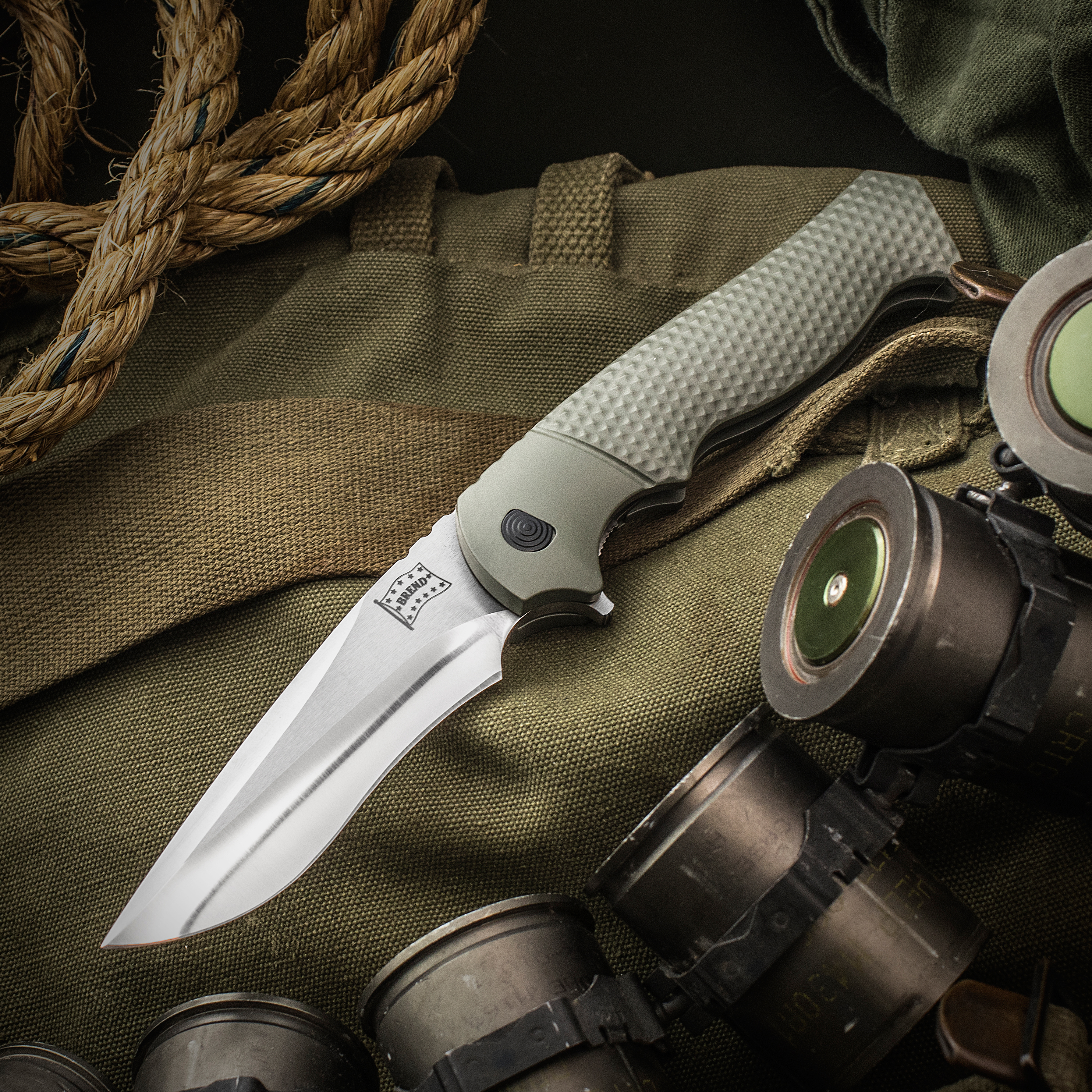 Walter Brend Handmade Knives Model 2 Assisted Flipper 3.75" PSF27 Hand ...