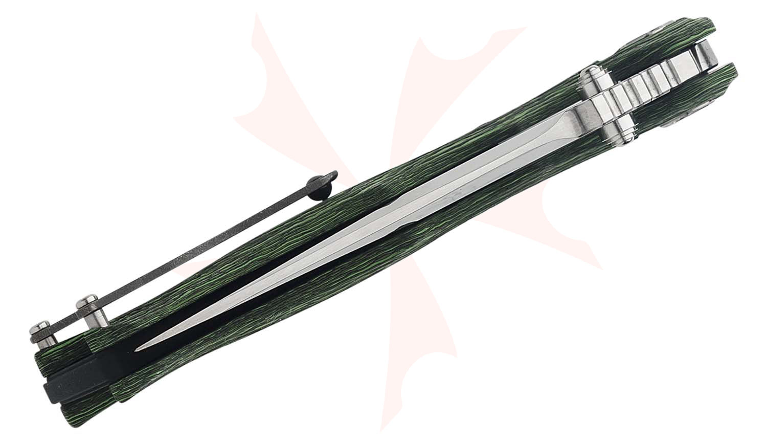 Brian Tighe Custom Fighter Flipper Knife 3.75" RWL-34 Satin Compound ...