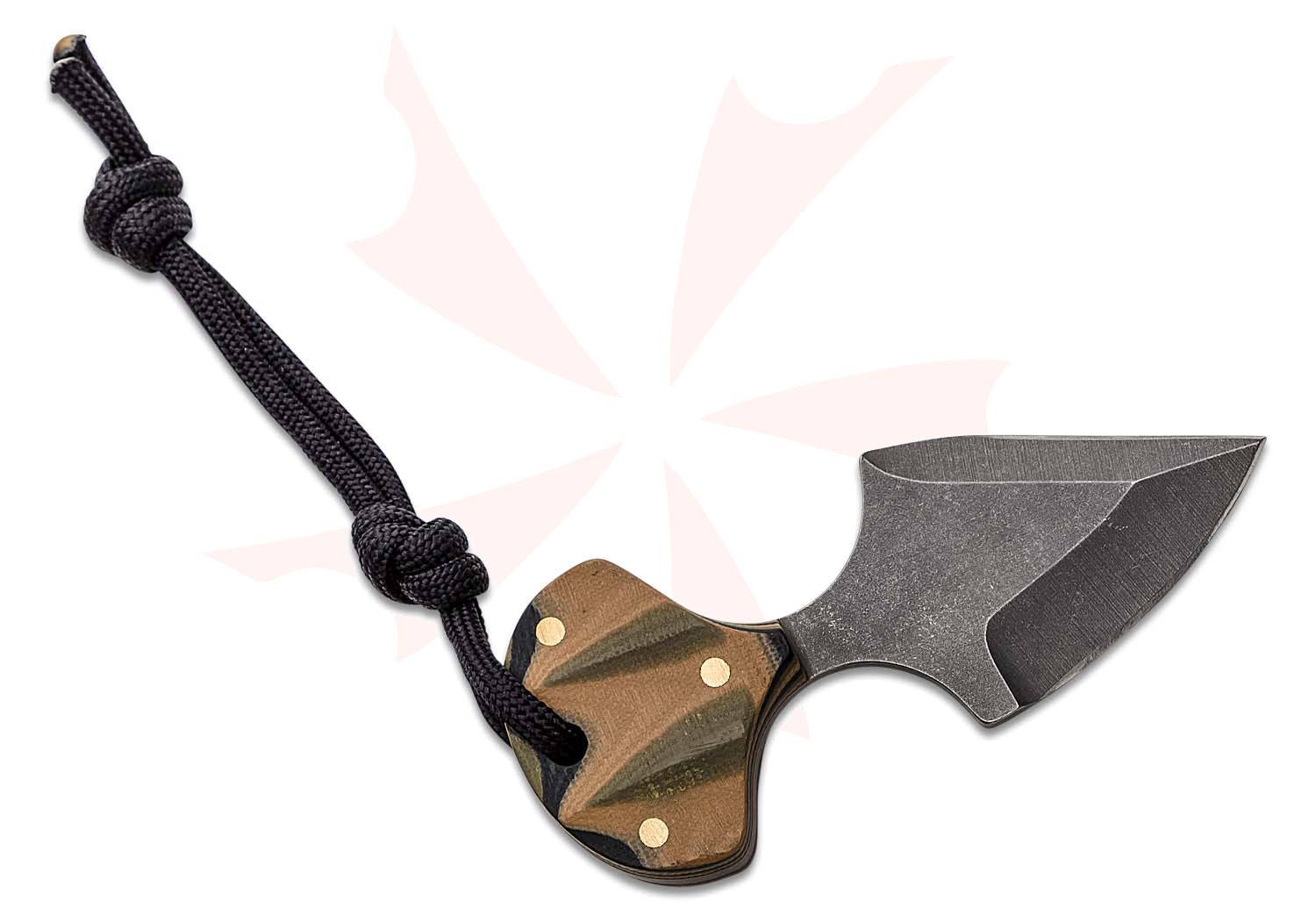Brock Blades Custom Push Dagger Fixed Blade Knife 2" Titanium Acid ...