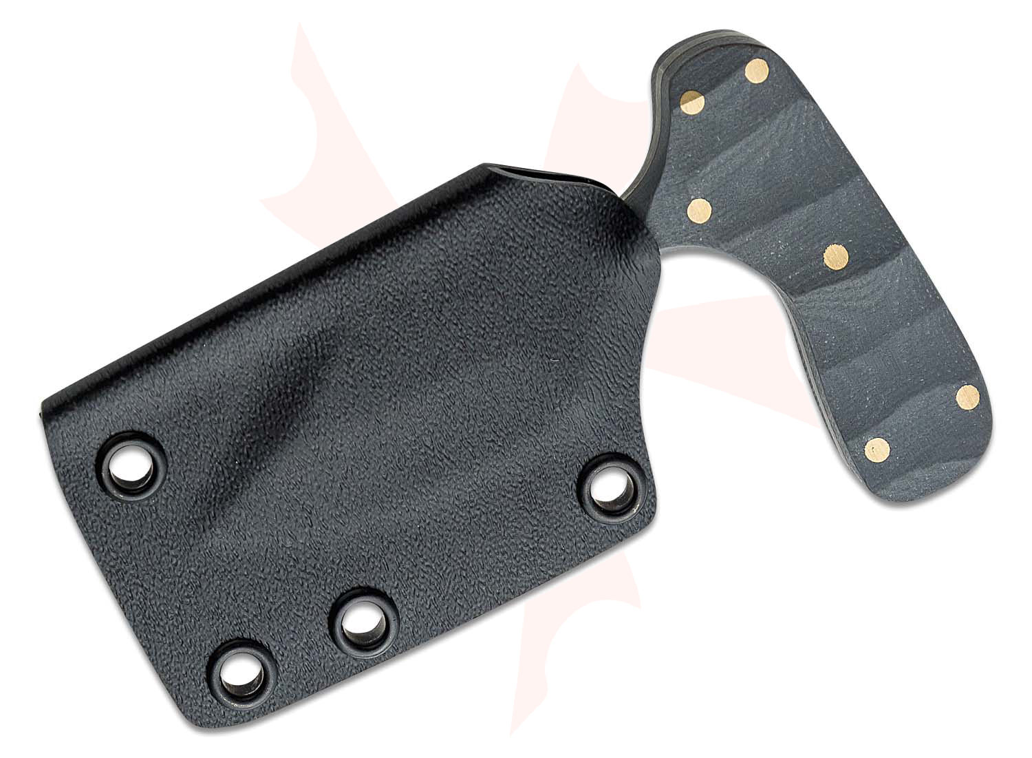 Brock Blades Custom Push Dagger Fixed Blade Knife 2.75" Titanium Acid ...