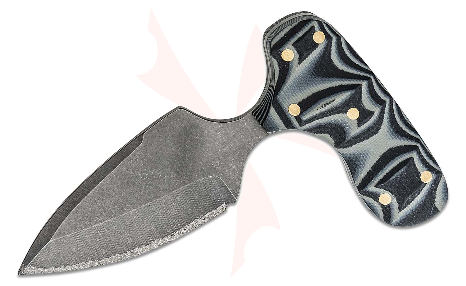 Brock Blades Custom Push Dagger Fixed Blade Knife 2.75" Titanium Acid ...