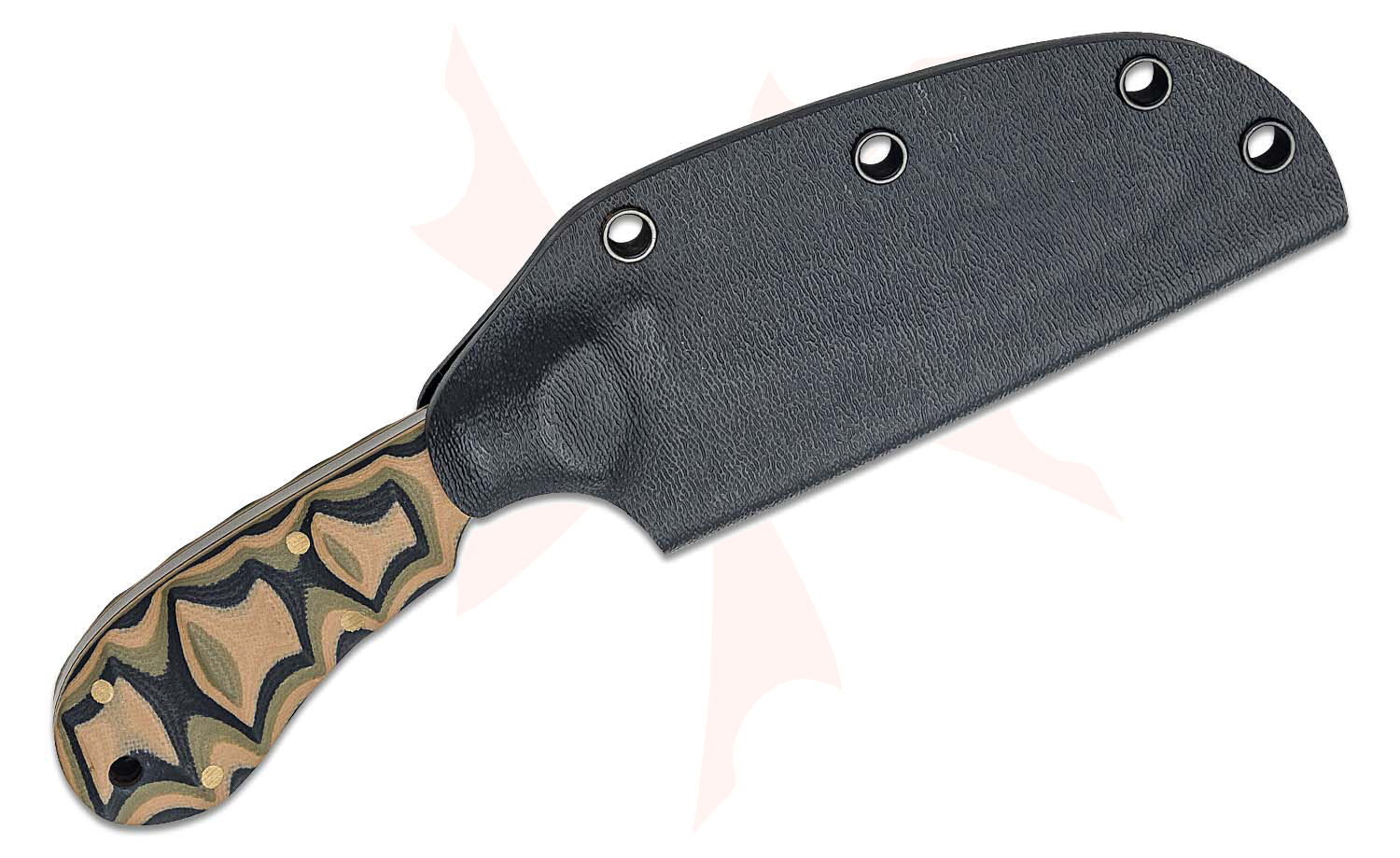 Brock Blades Custom Rooster Spur Fixed Blade Knife 3.5" CPM-3V Blasted ...