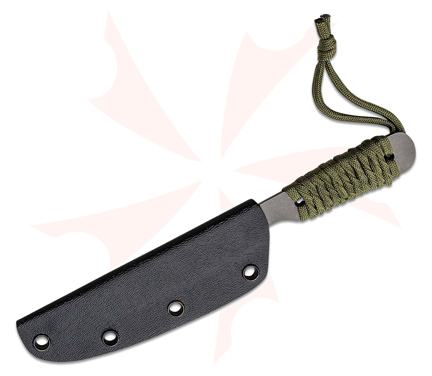 Brock Blades Custom Thin Utility Fixed Blade Knife 4" Titanium Acid ...