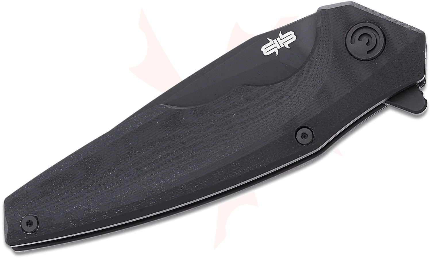 Brous Blades Kinetic Flipper Knife 3.5" D2 Black Drop Point Blade ...