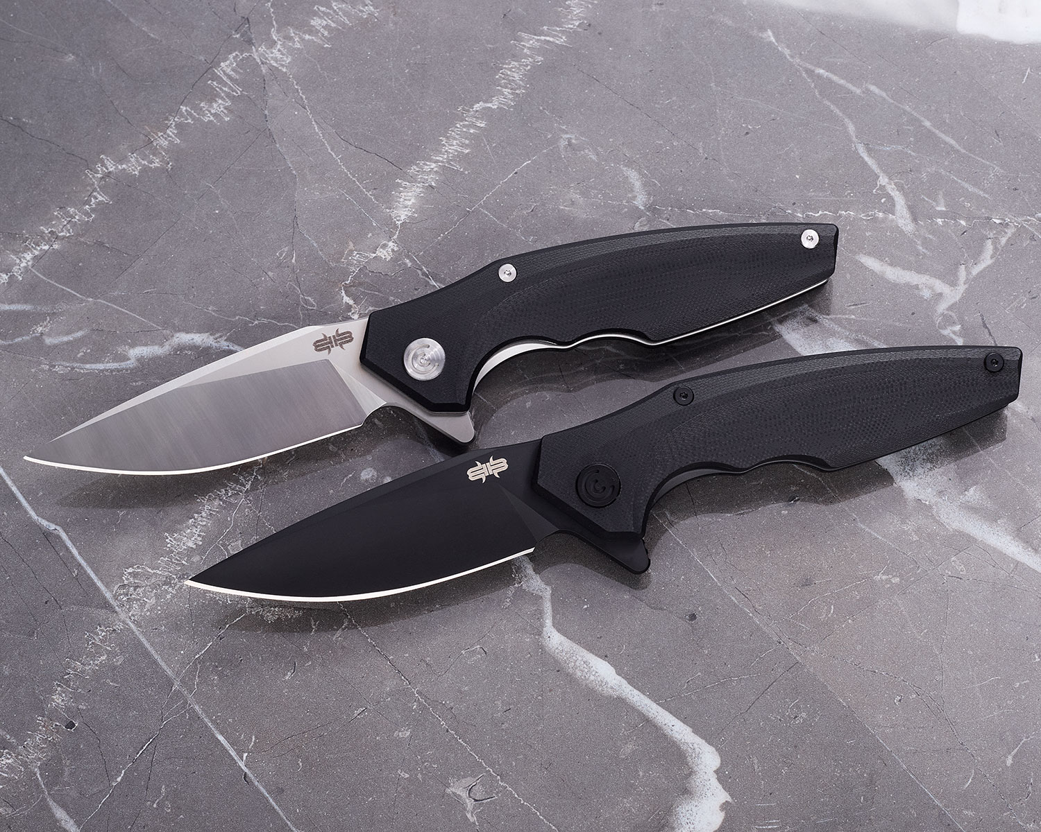 Brous Blades Kinetic Flipper Knife 3.5" D2 Black Drop Point Blade ...