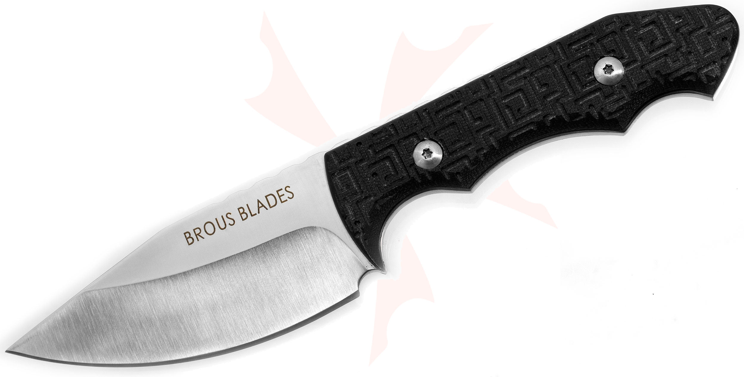 Brous Blades Threat Fixed 3.6" Satin D2 Blade, G10 Handles, Kydex ...