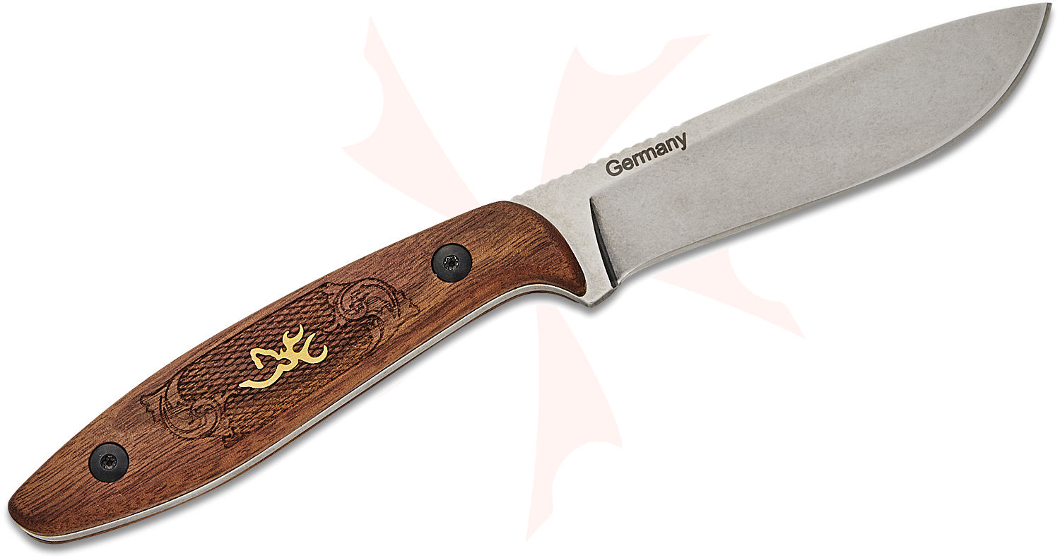 Browning 2024 Medallion Fixed Blade Knife 3.75" Mirror Polished Skinner ...