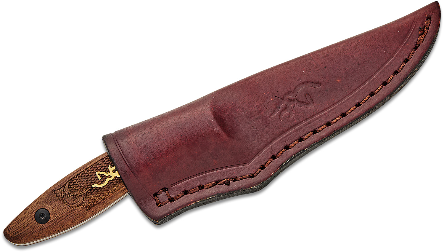 Browning 2024 Medallion Fixed Blade Knife 3.75" Mirror Polished Skinner ...