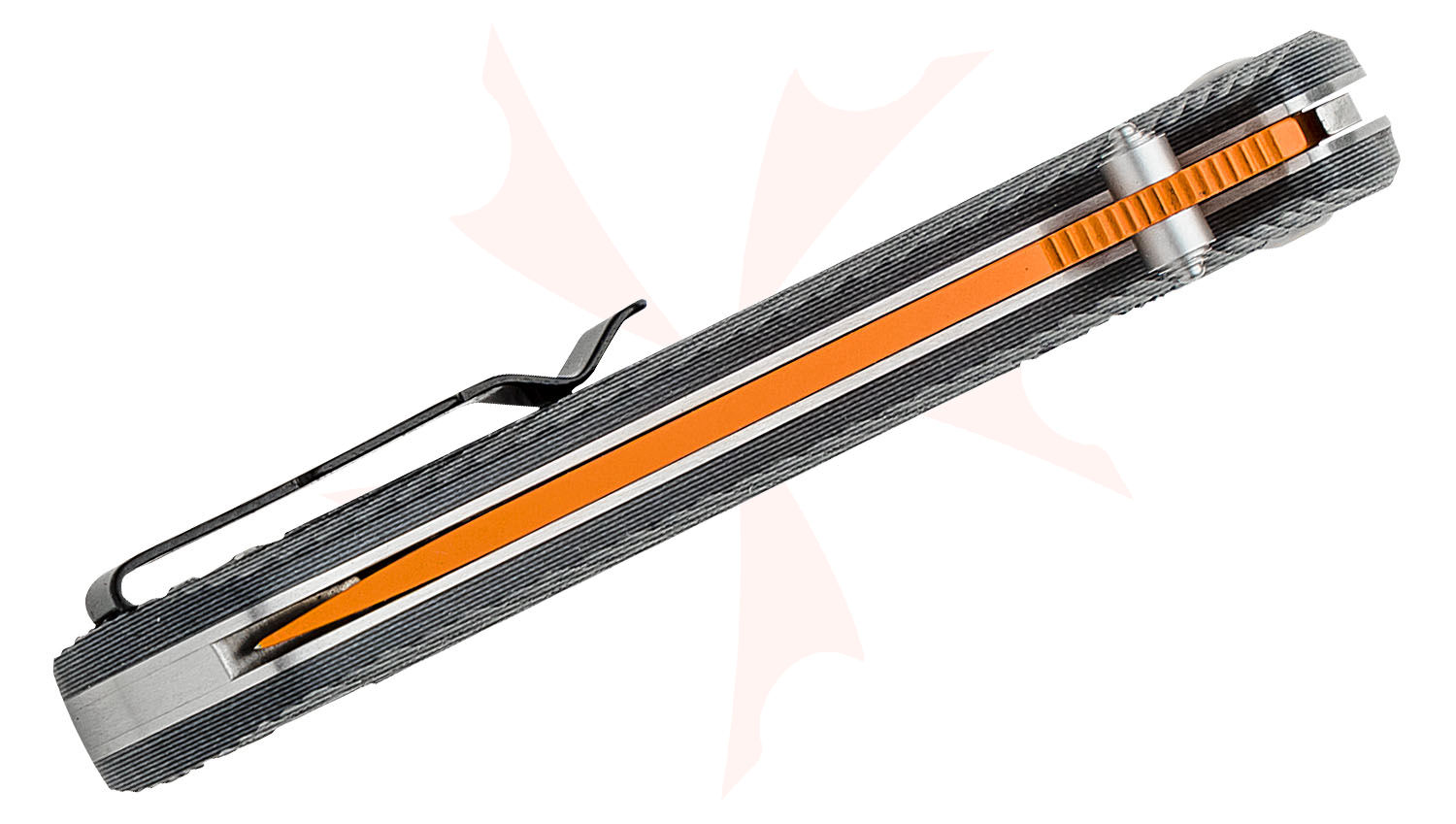 Browning Back Country Folding Knife 3" D2 Orange Recurve Drop Point ...