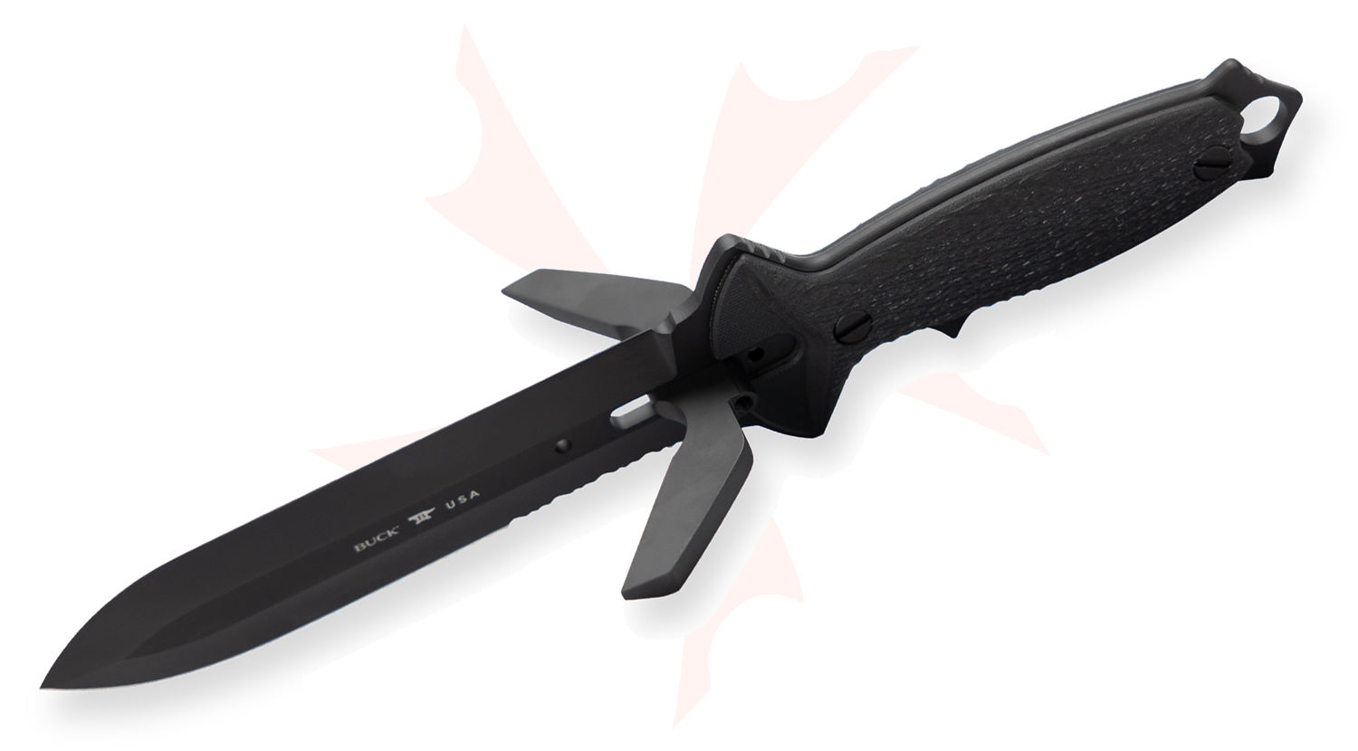 Buck 084 Legacy Collection BuckMaster 2.0 Combat Diver Pro Fixed Knife ...