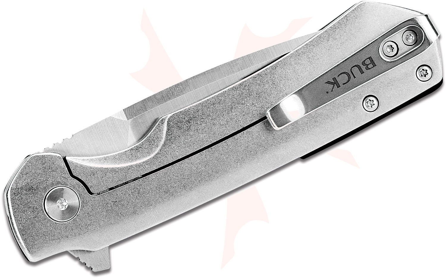 Buck 714BLS Stinger Frame Lock Flipper Knife 3" D2 Satin Drop Point ...