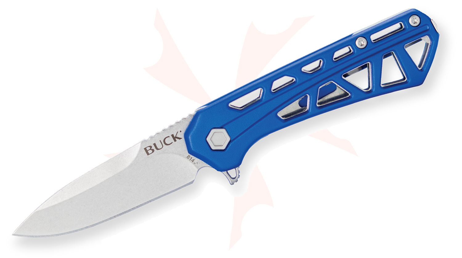 Buck 814 Mini Trace Liner Lock Flipper Knife 2.43" Stonewashed Drop ...