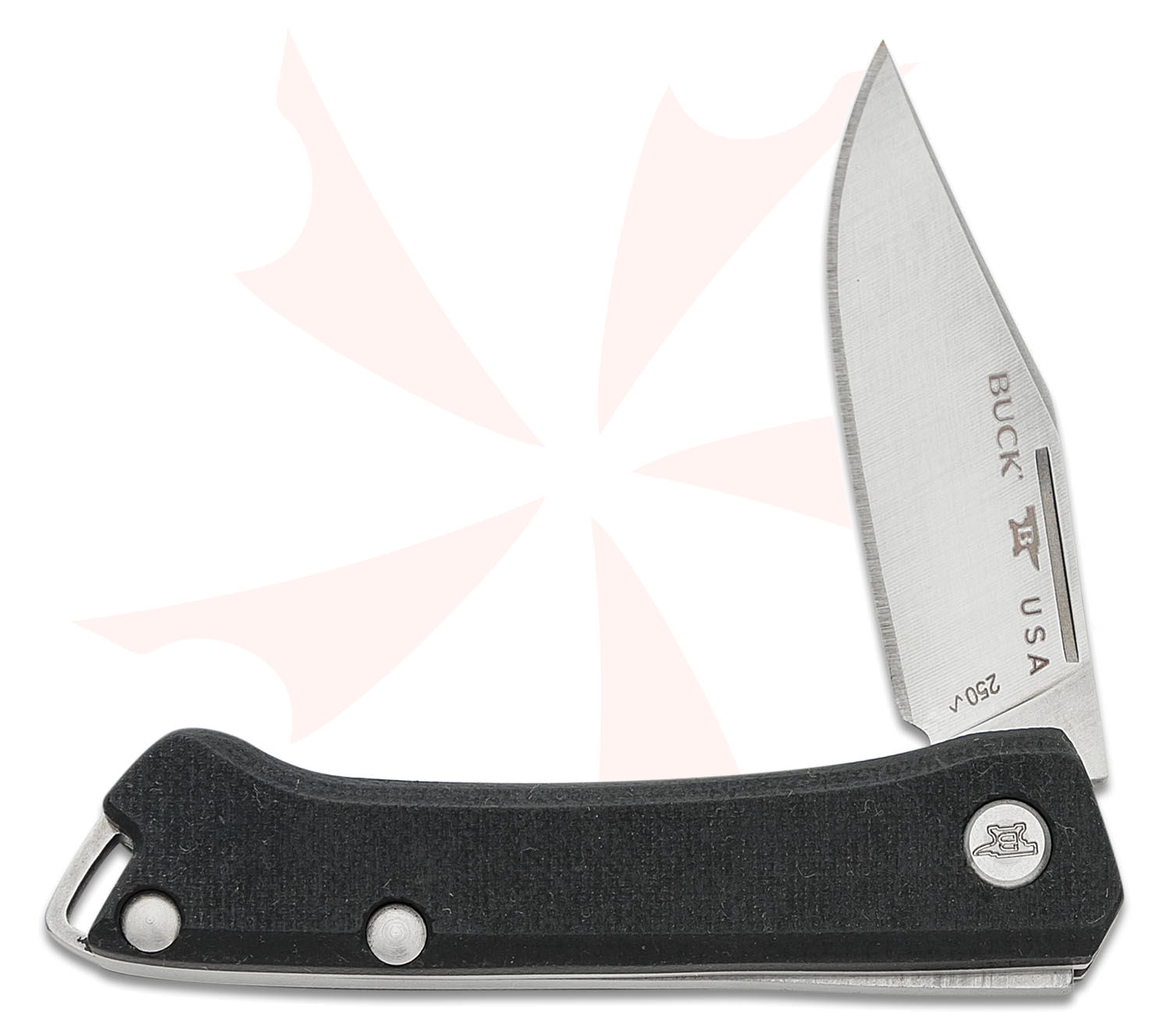 Buck 250 Saunter Slipjoint Folding Knife 2.375" 154CM Satin Clip Point ...